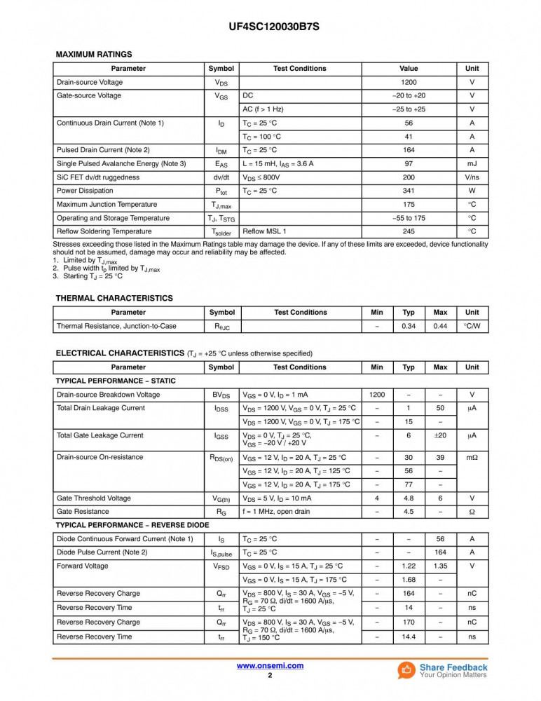 UF4SC120030B7S datasheet page 2