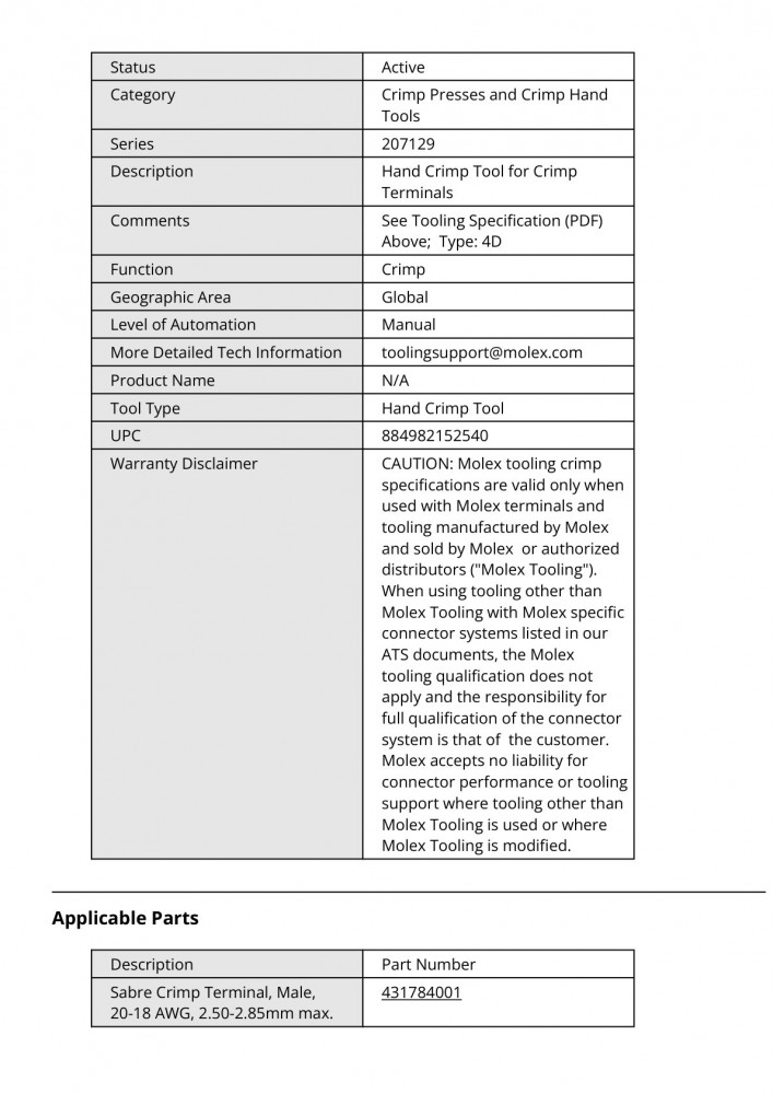 Molex 638233300 technical document image, page 2