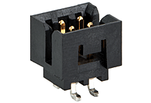 2.00mm Pitch, Milli-Grid PCB Header, Dual Row, Vertical, Surface Mount, Shrouded, 28 Circuits, 0.05µm Gold (Au) Plating, Dual Side Slots, Dual Friction Locks, Center Polarization, with Pegs, Tube for sale