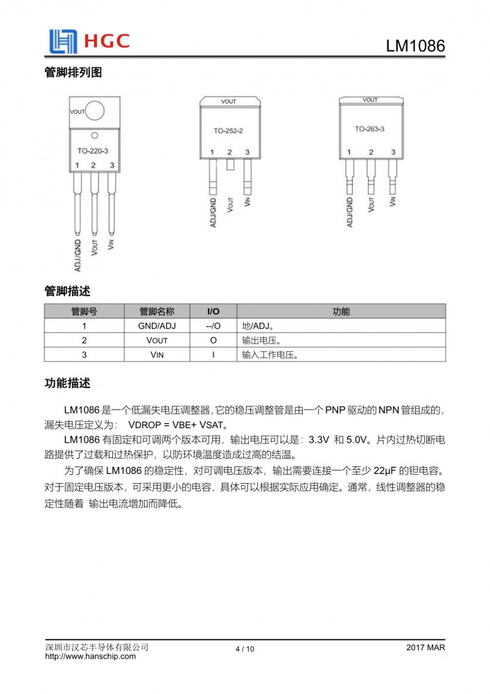 LM1086 datasheet page 4