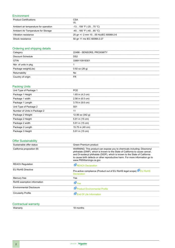 XS4P12PC410D technical document page 2