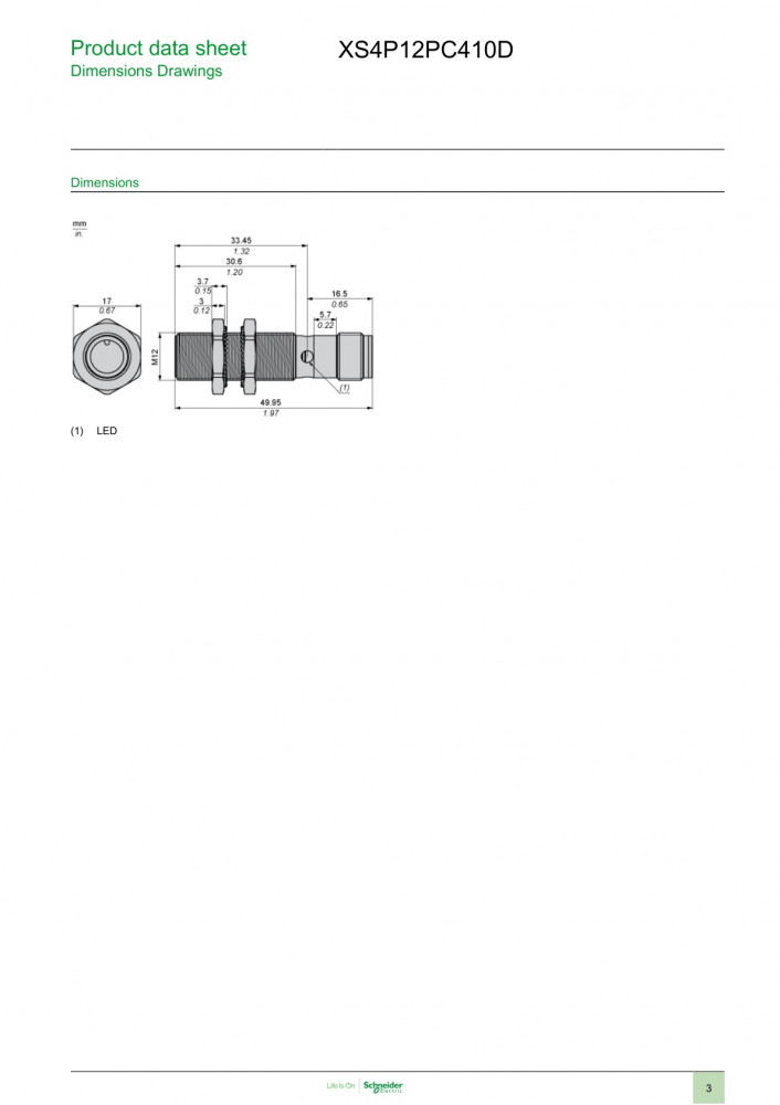 XS4P12PC410D technical document page 3
