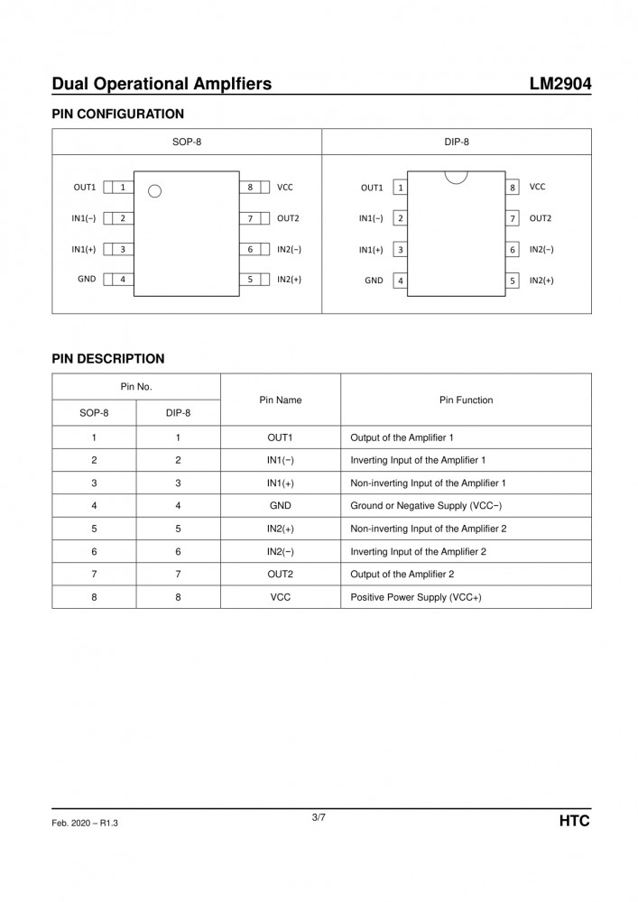 LM2904D datasheet page 3