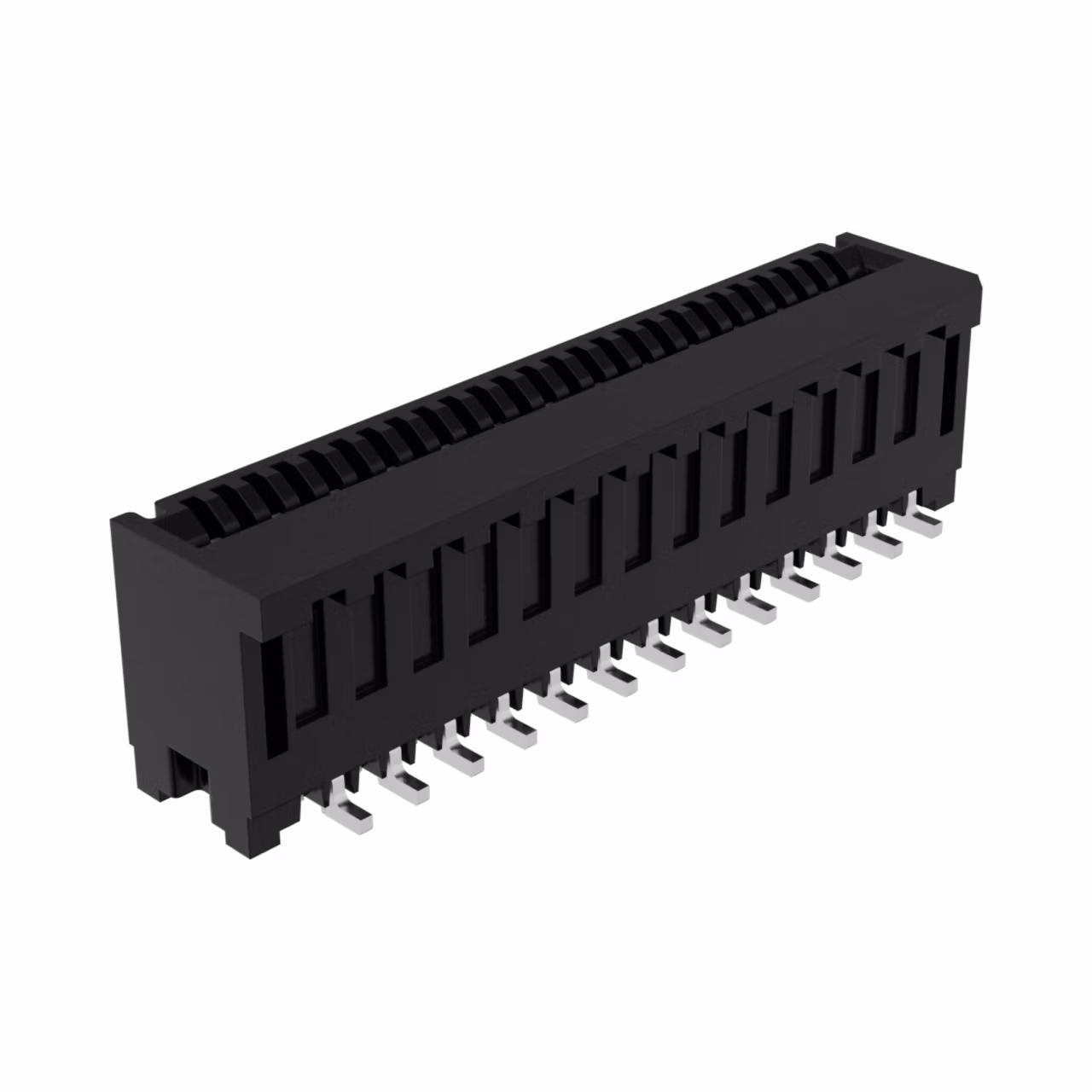 Easy-On FFC/FPC Connector, 0.50mm Pitch, Surface Mount, Vertical, Non-ZIF, Standard Footprint, Tin Bismuth Plating, Short Terminal Type, Black, 26 Circuits for sale