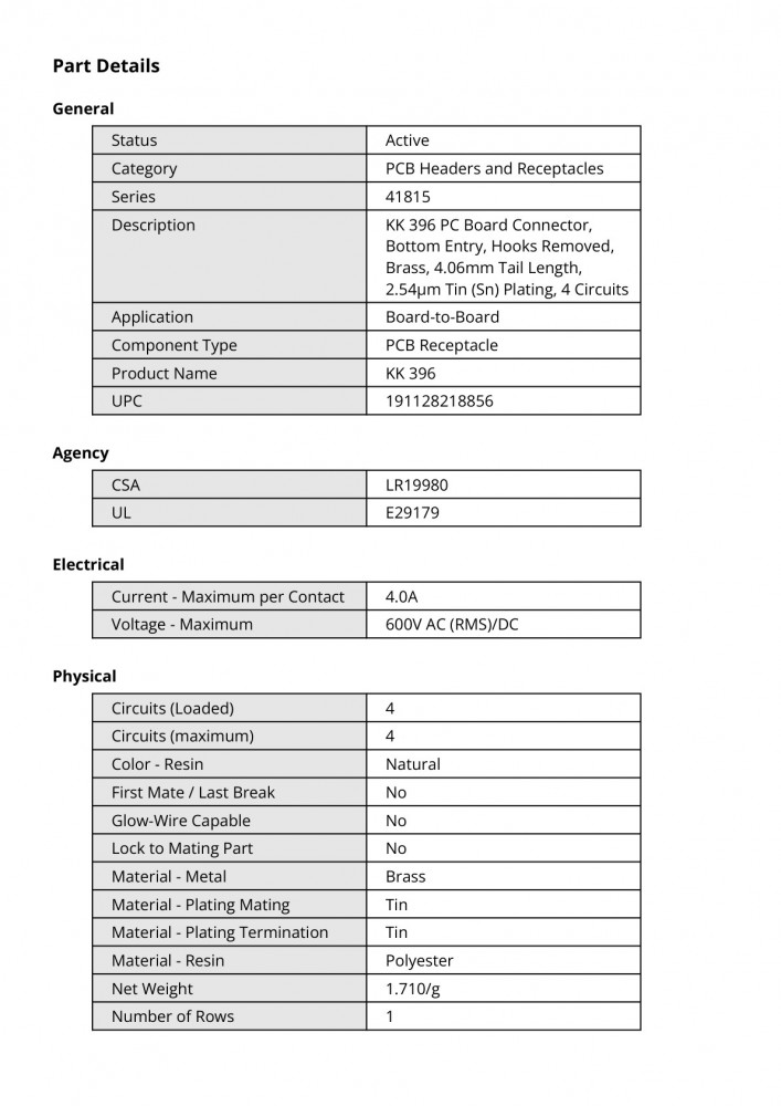 MOLEX 418150329 document preview, page 2