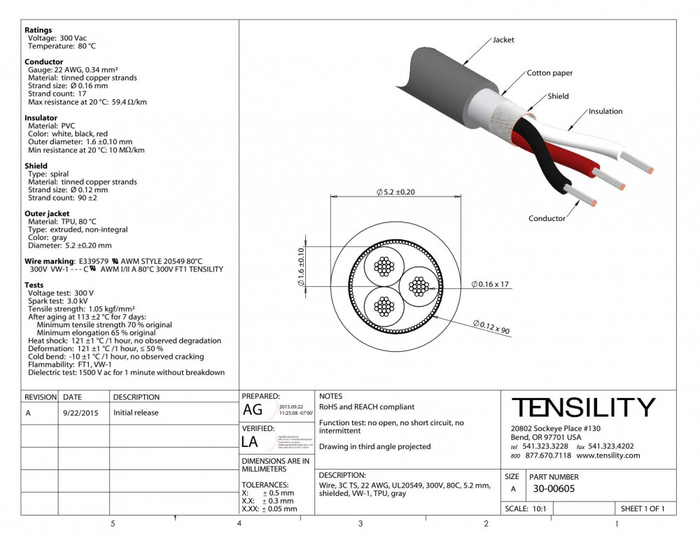 Tensility 30-00605 product drawing