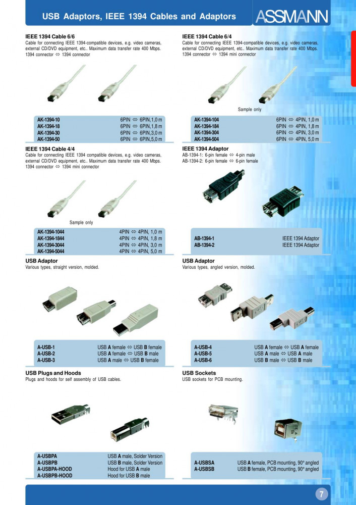 LEA NETWORKS IEEE 1394 cable product documentation image
