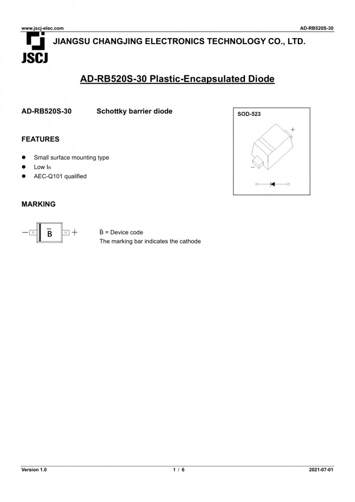 AD-RB520S-30 datasheet page 1