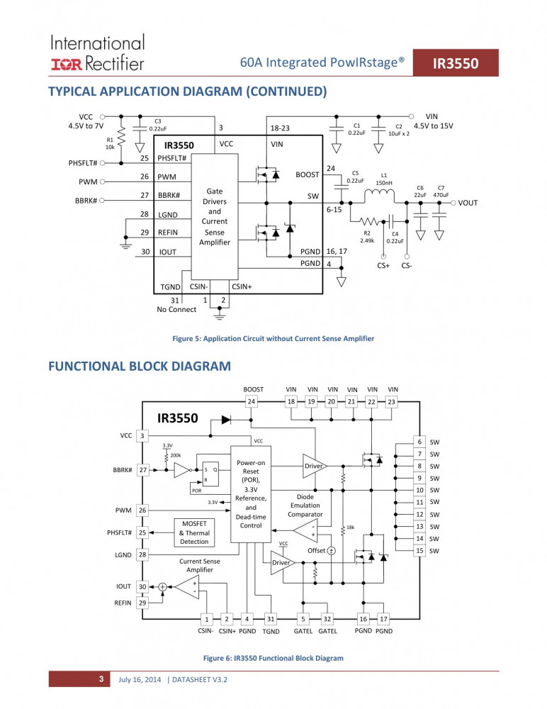 IR3550 datasheet page 3