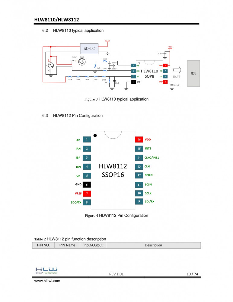 HLW8112 datasheet page 10
