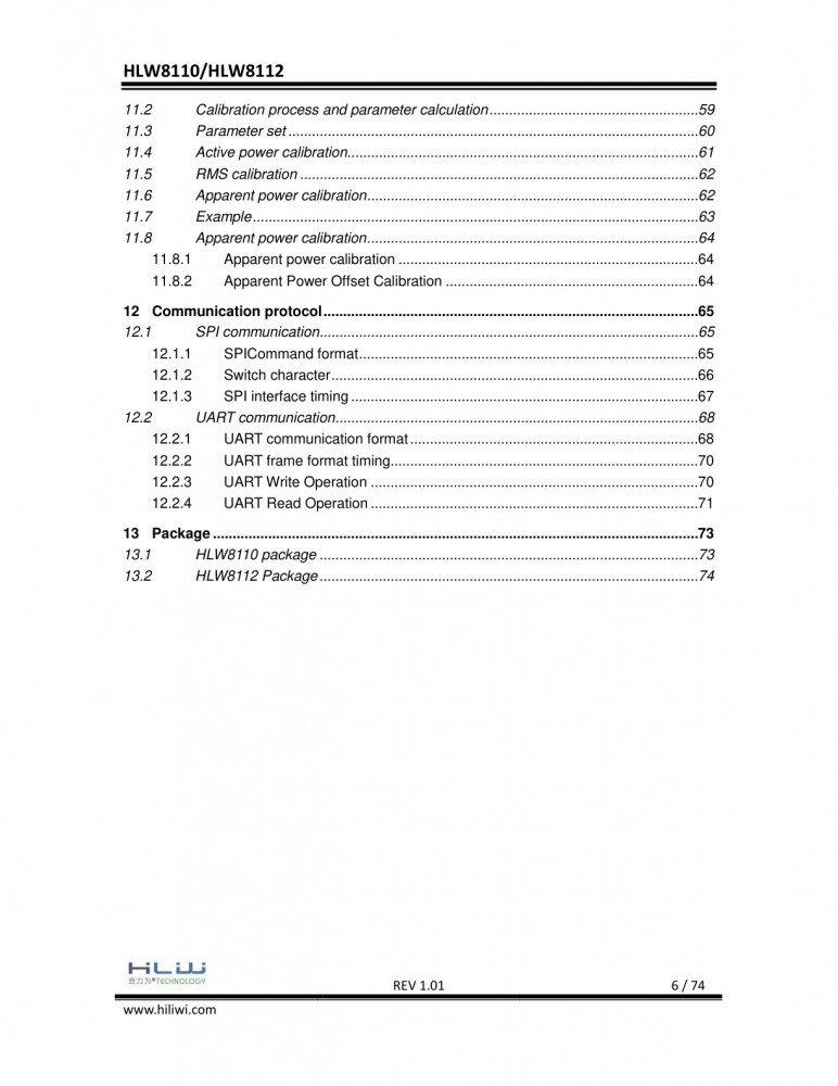 HLW8112 datasheet page 6