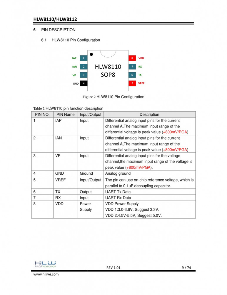 HLW8112 datasheet page 9
