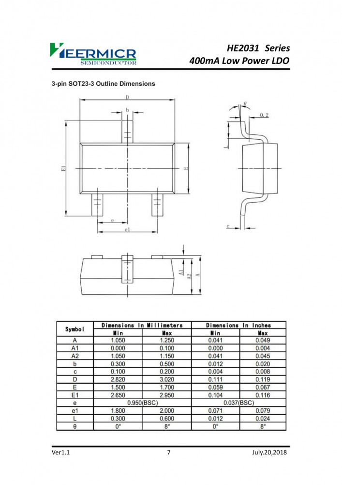 HE2031 datasheet page 7