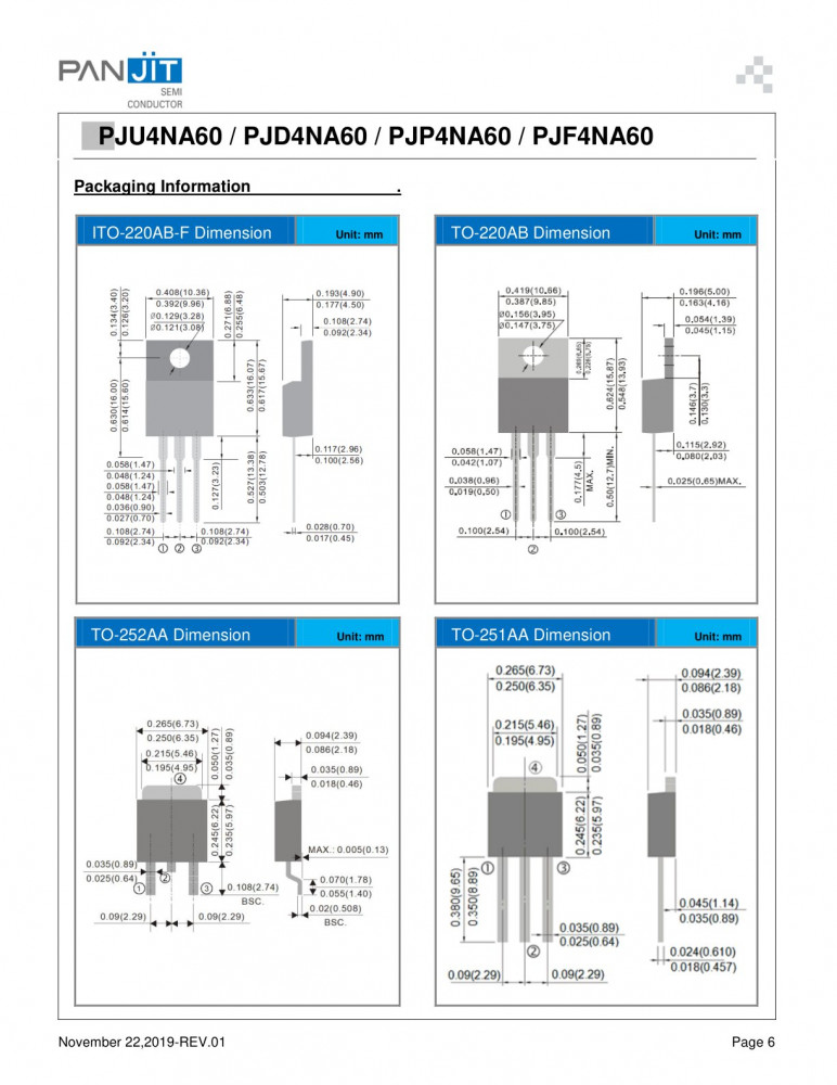 PANJIT PJD4NA60 datasheet page 6
