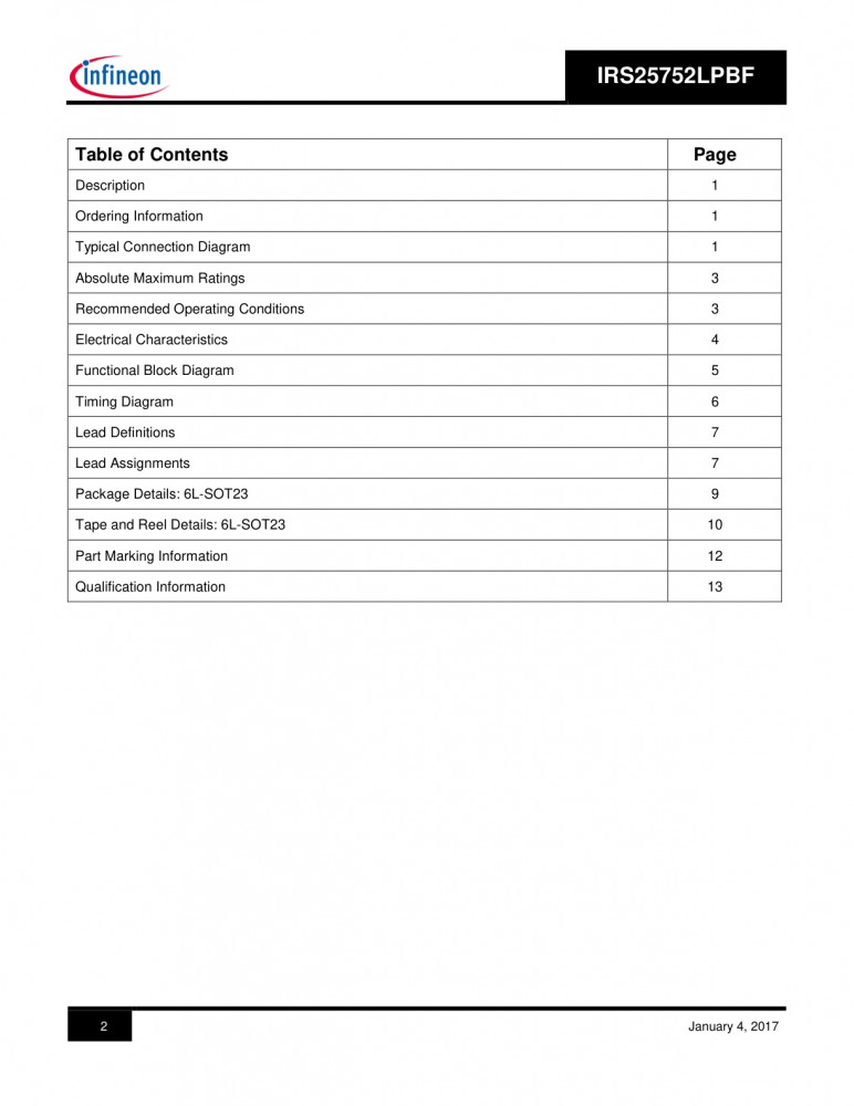 IRS25752 technical document page 2