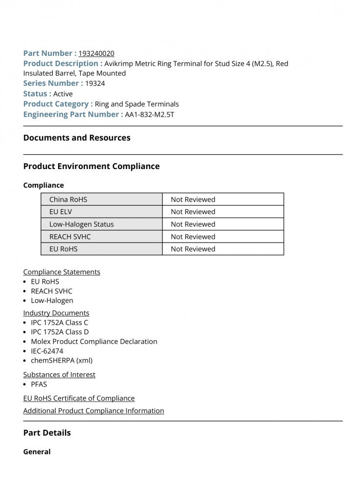 193240020 product document page 1