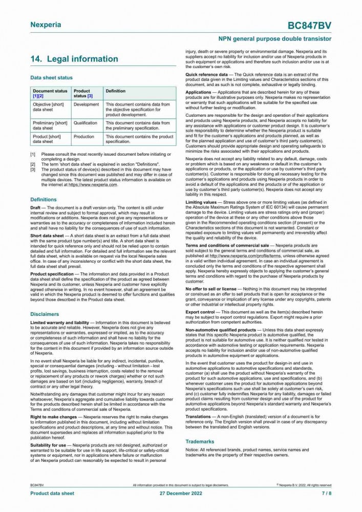 BC847BV datasheet page 7