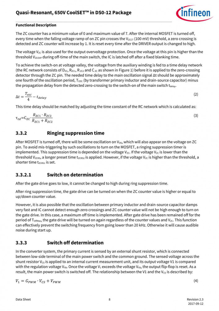 ICE2QR4765G datasheet page 8