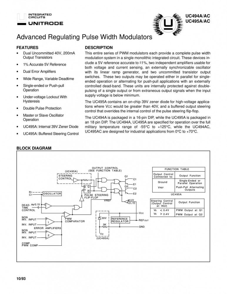 UC494AJ/B technical document page 2