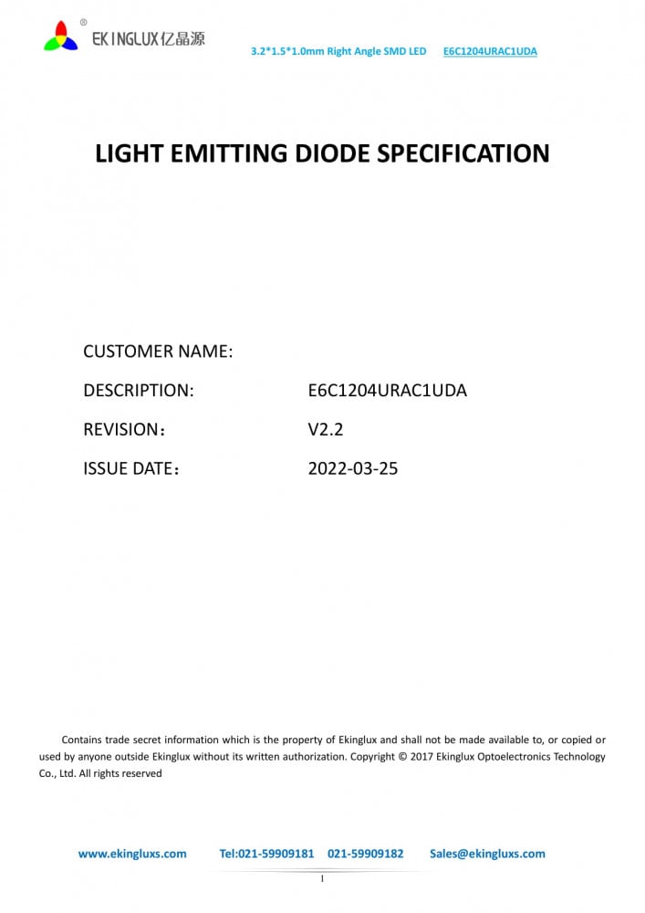 E6C1204URAC1UDA datasheet page 1