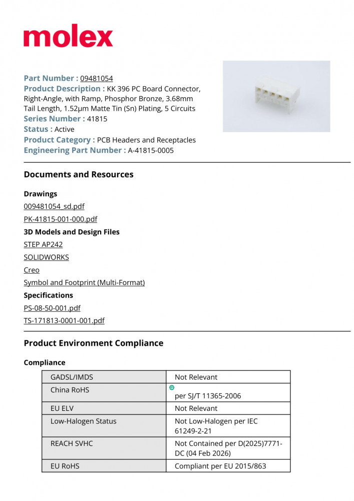 Technical document page 1