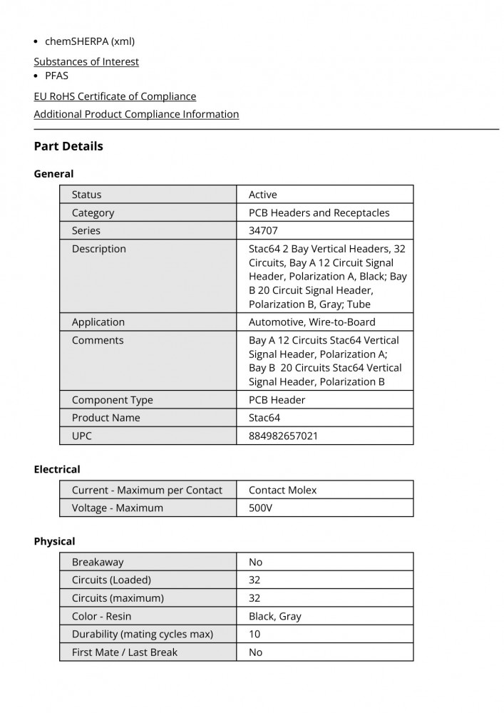 MOLEX 347077080 technical document preview, page 2