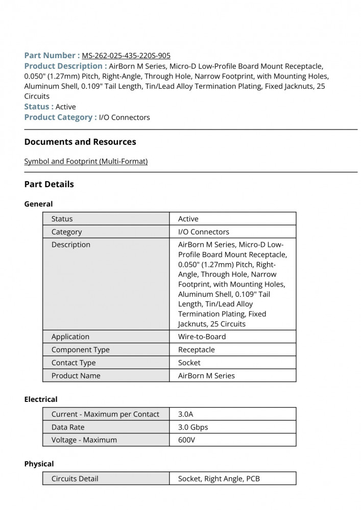MS-262-025-435-220S-905 technical document image 1