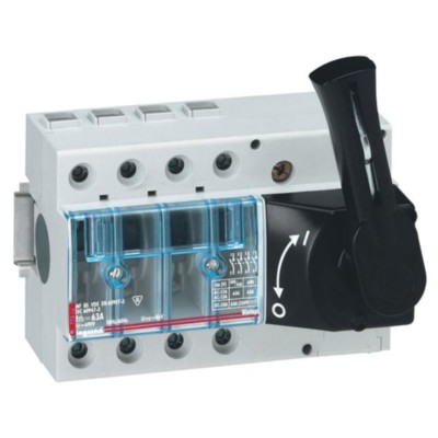 Vistop isolating switch 4 poles 63A with black front handle for sale