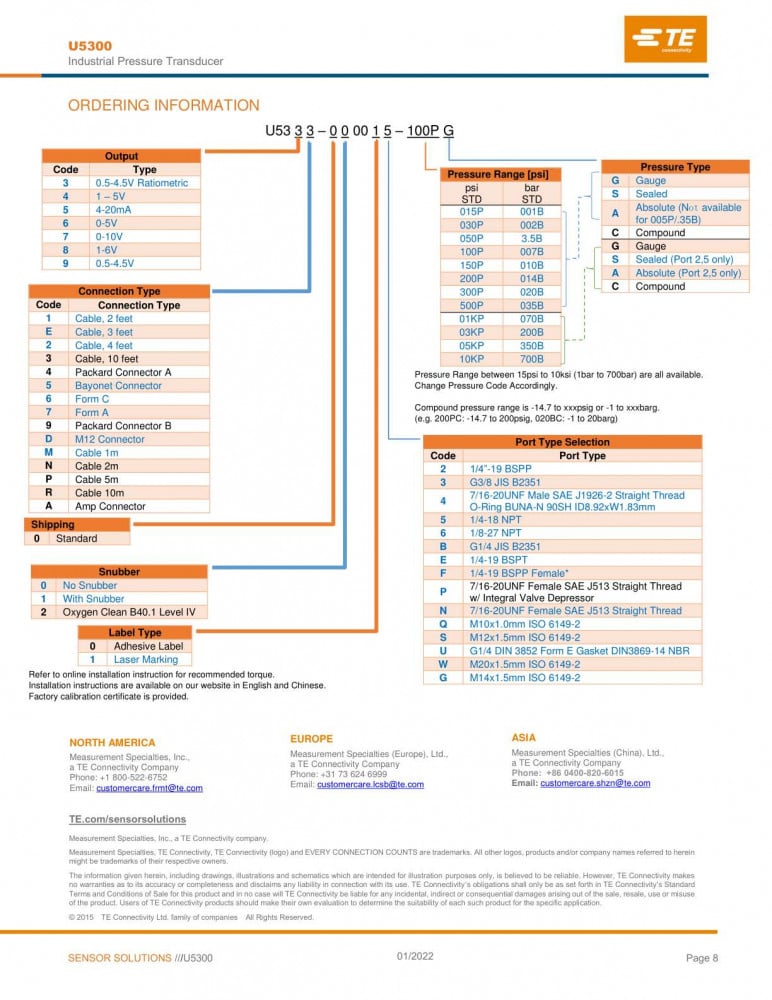 U5354 technical document page 8