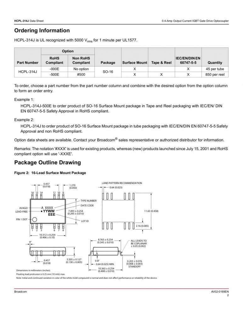 HCPL-314J datasheet page 2