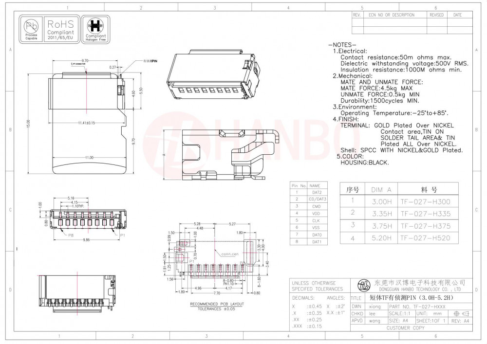 TF-027-H300 technical document preview