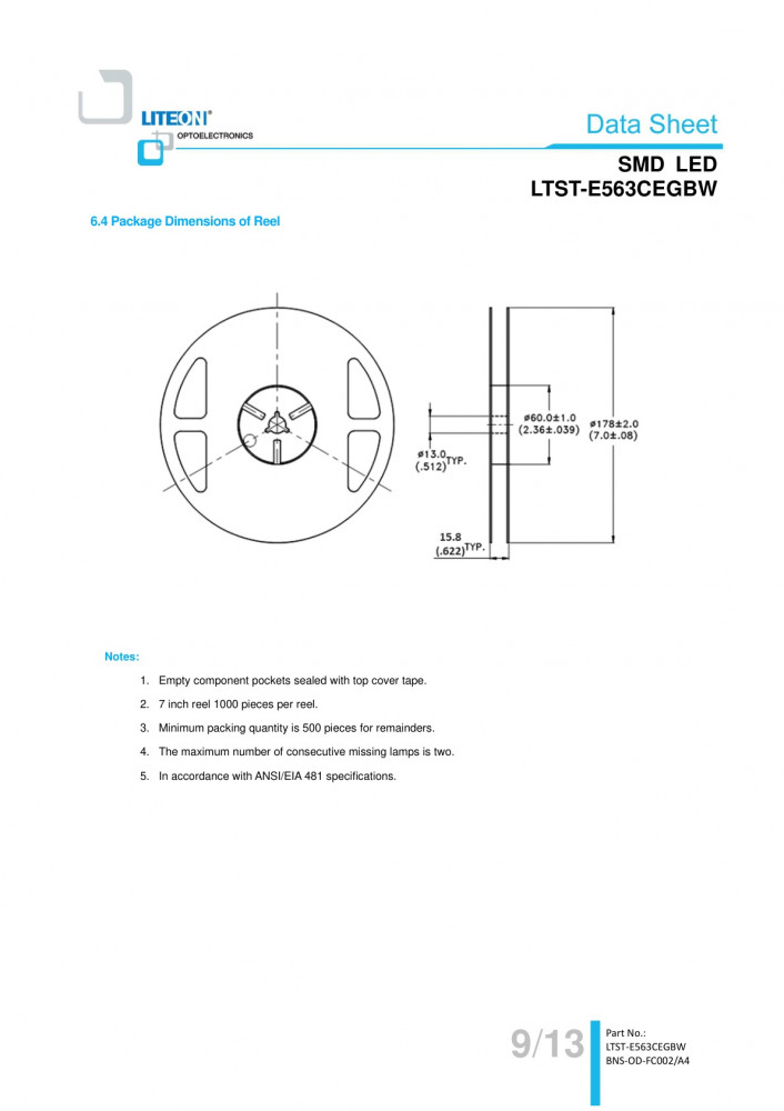 LTST-E563CEGBW datasheet page 10