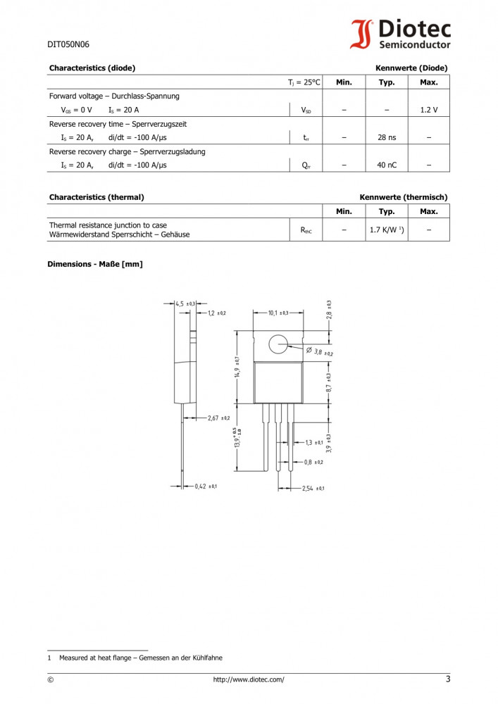 DIT050N06 datasheet page 3