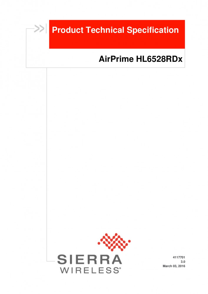 HL6528RDx technical specification preview, page 1
