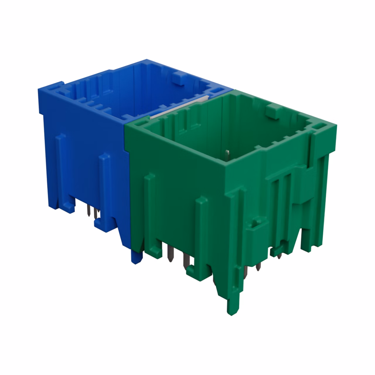 stAK50h 2 Bay Vertical Hybrid Header, 44 Circuits, Bay 1: 32 Circuit/Key 2/Blue; Bay 2: 12 Circuit/Key 2/Green; Tray for sale