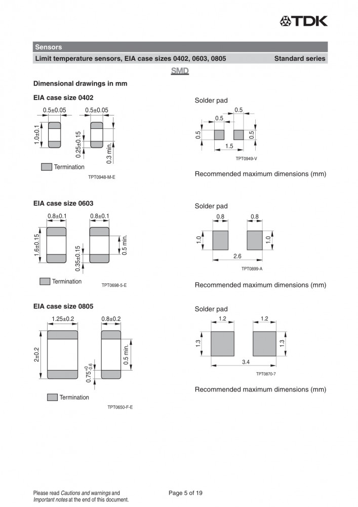 Datasheet page 6