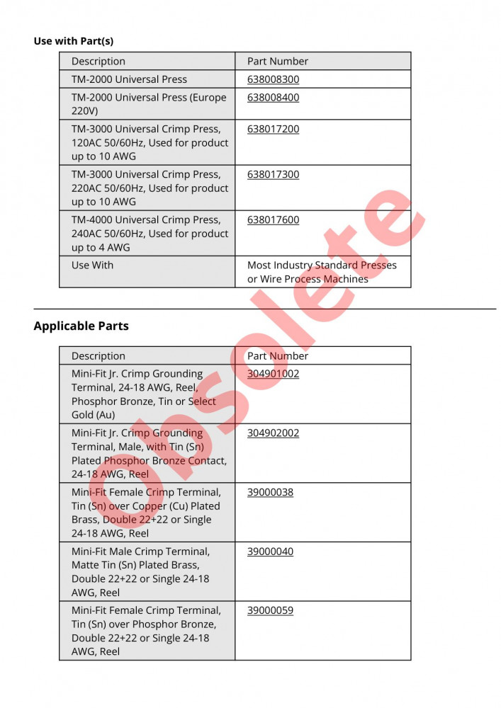 MOLEX 639002600 document preview, page 3
