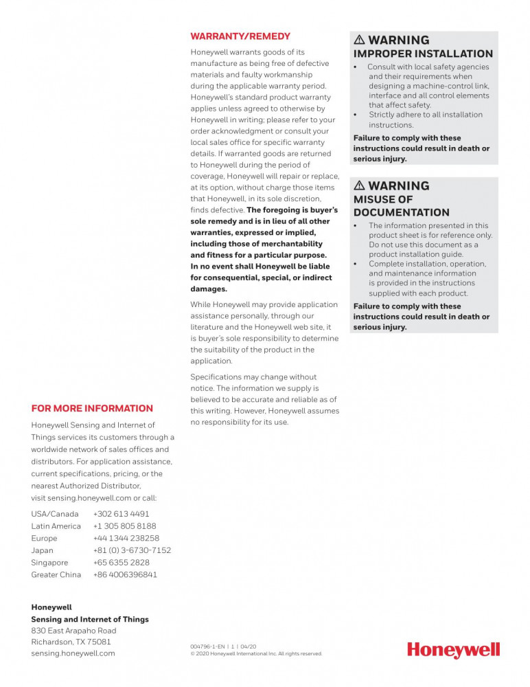 2CCP cable-pull safety switch documentation page 10