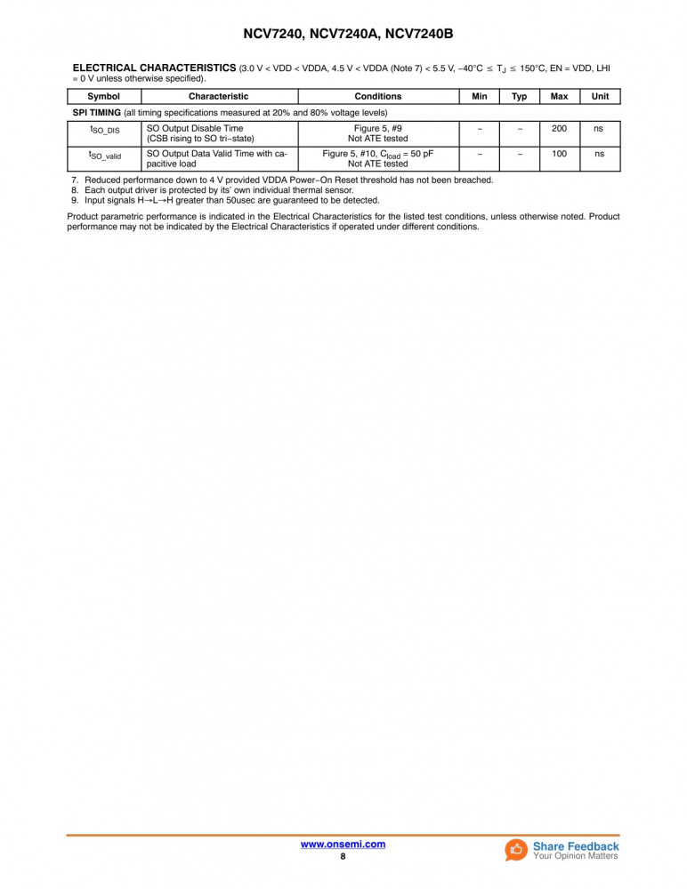 NCV7240 technical document page 8