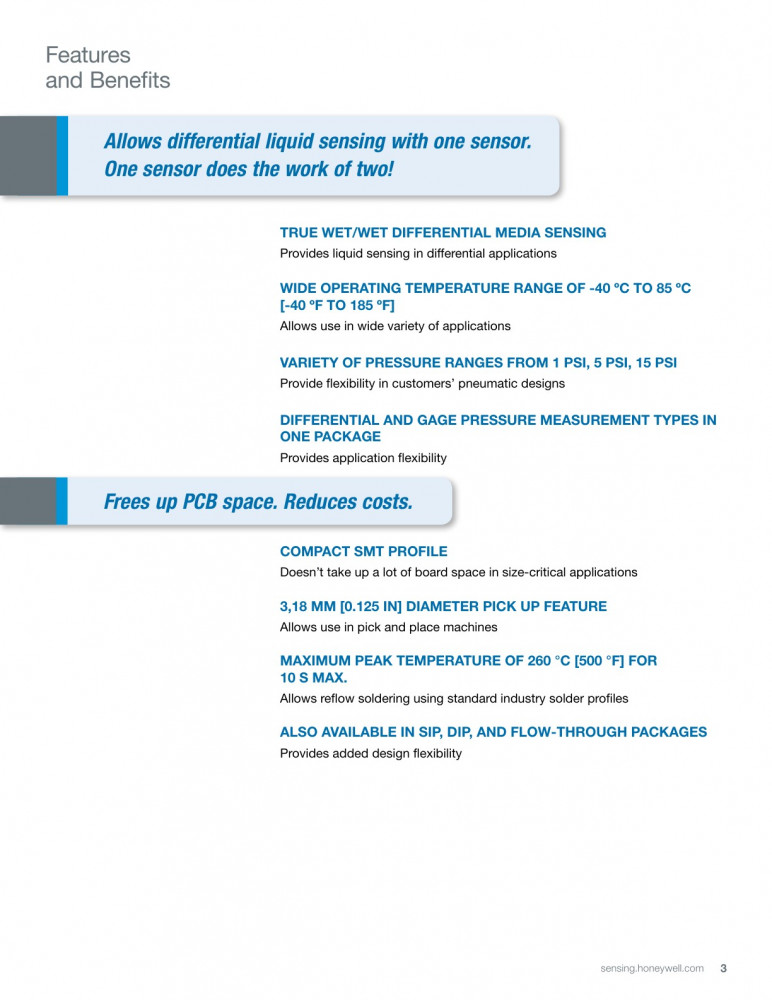 Honeywell 26PC15SMT datasheet page 3