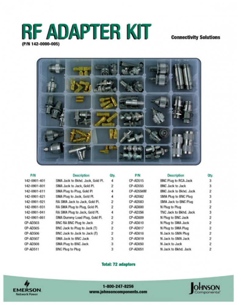142-0000-005 RF adapter kit document image