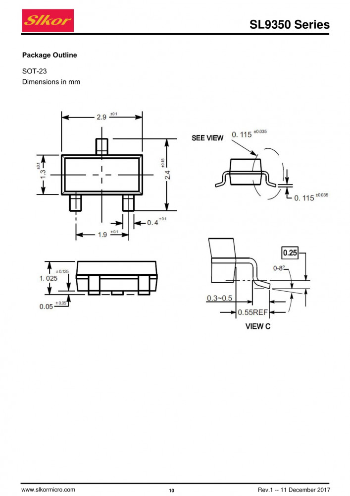 SL9350 datasheet page 10
