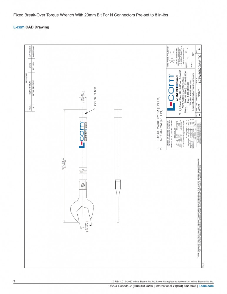 L-com LCTWB0820MM-TQ mechanical drawing