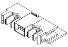 2.54mm, 7.50mm Pitch EXTreme Ten60Power Right-Angle Plug Assembly, 2 Power Circuits, 15 Signal Circuits, 2 Power Circuits, Halogen Free