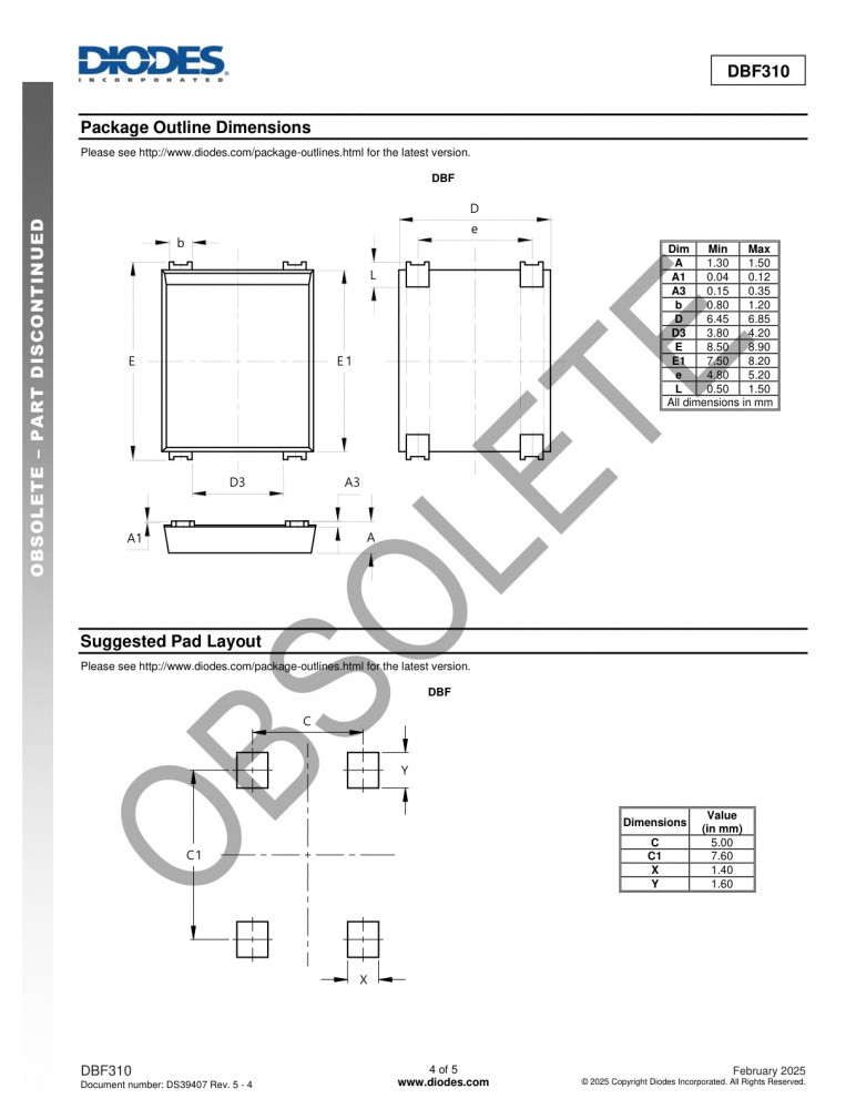 DBF310-13 datasheet page 4