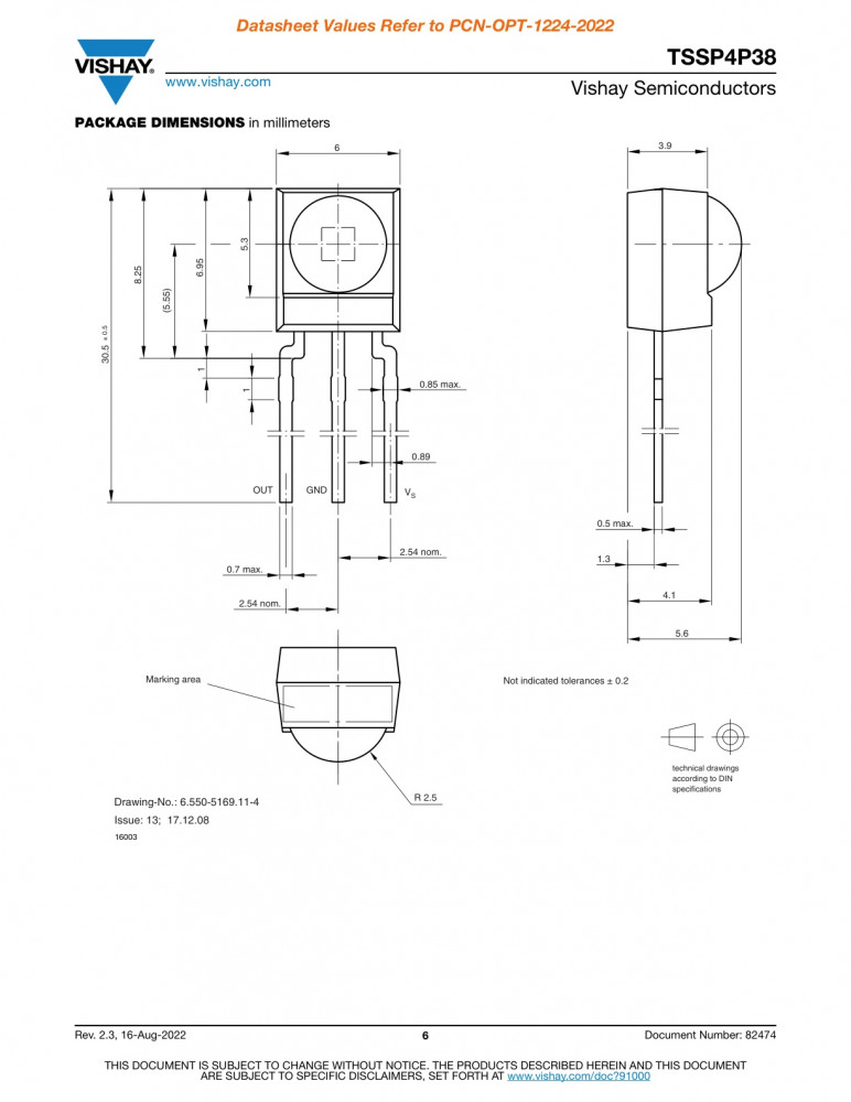 TSSP4P38 datasheet page 6