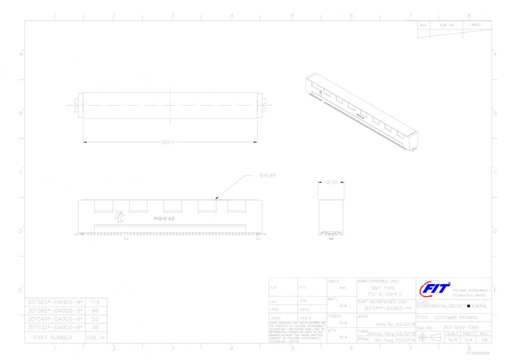 FOXCONN 2EF5497-DA9D0-8H drawing page 3