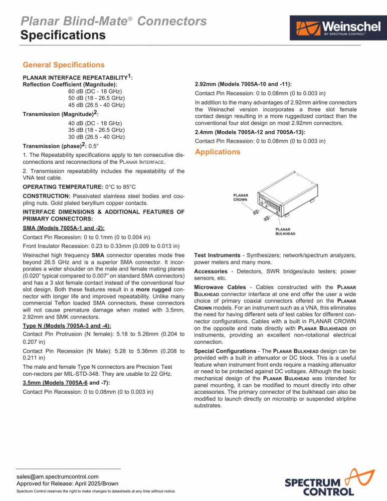 7005A series technical document, page 4