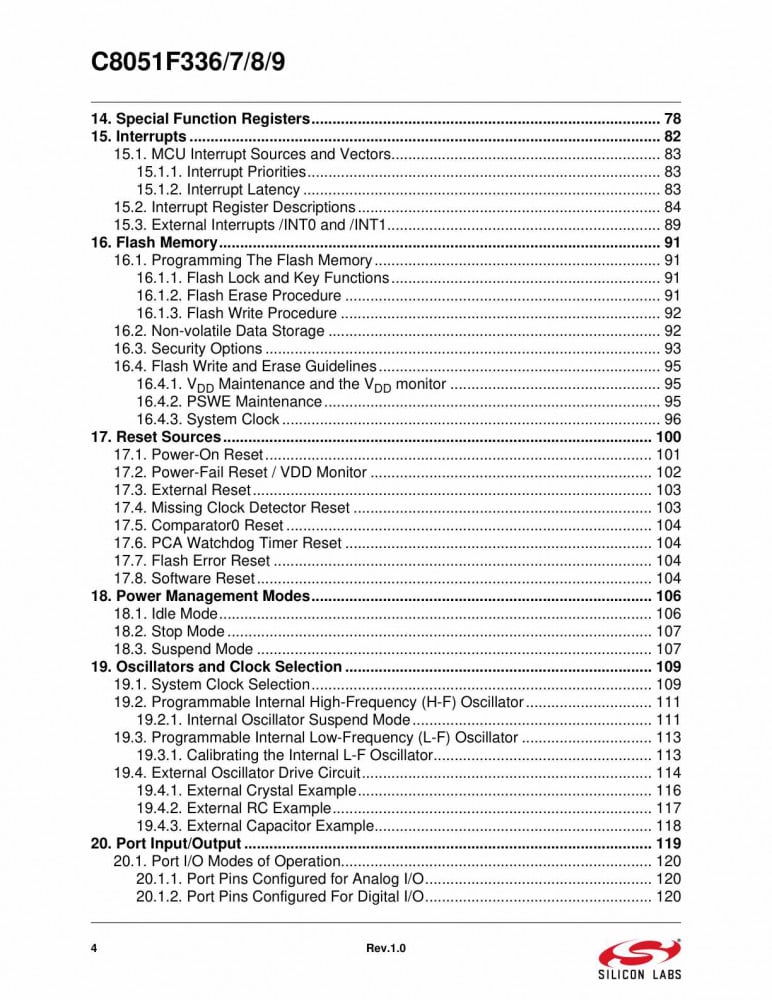C8051F336-GMR technical document page 4