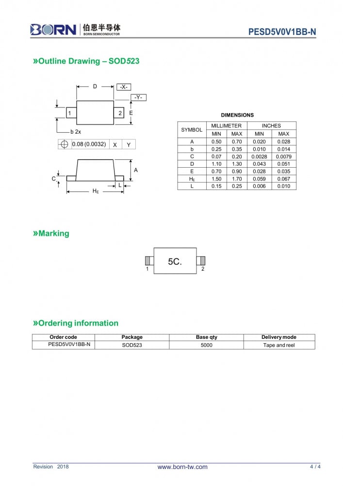 PESD5V0V1BB-N datasheet page 4
